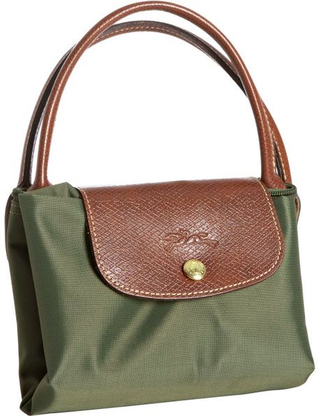 Longchamp Loden Nylon Le Pliage Medium Folding Tote In Green Loden Lyst