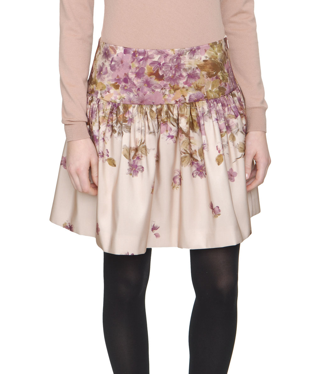 Red Valentino Flared Skirt In Pink Lyst