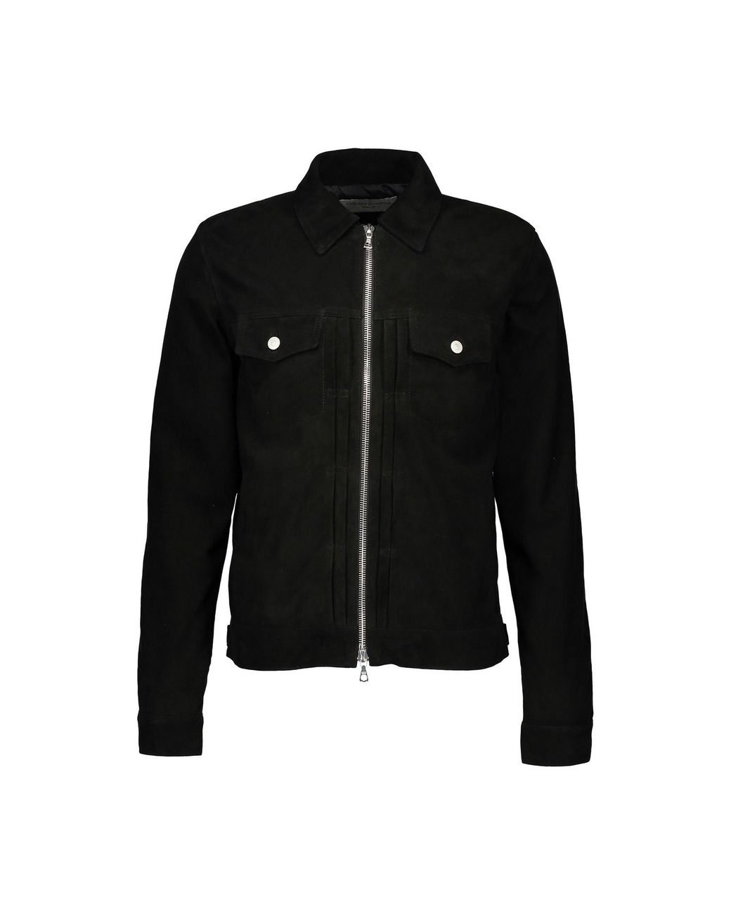 Officine Generale Cotton Johan Jacket in Black for Men - Lyst