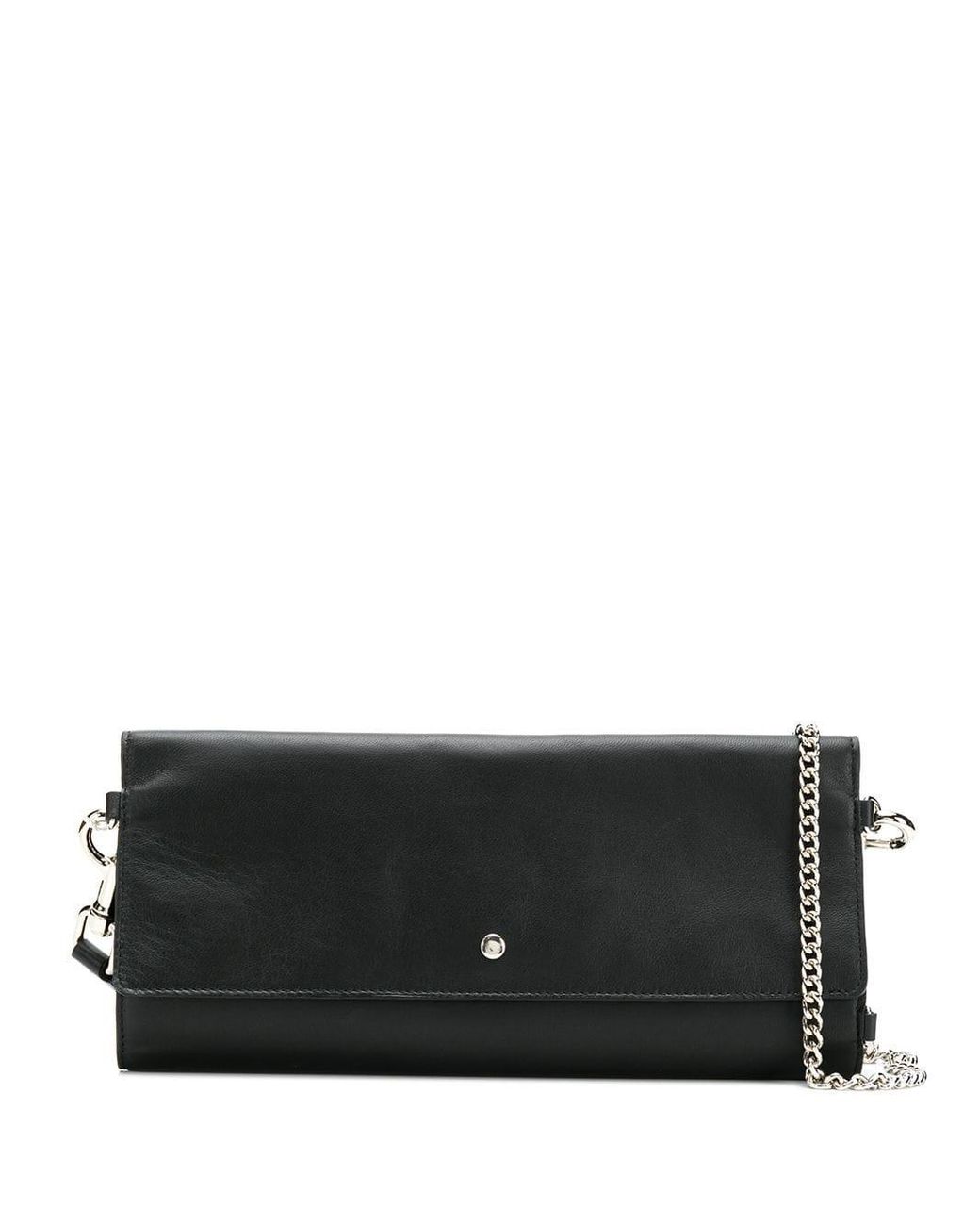 MM6 by Maison Martin Margiela Foldover Top Wallet in Black - Lyst