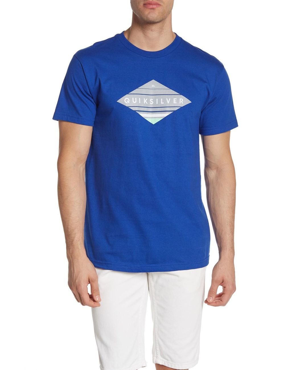 Quiksilver Diamond Crew Neck T-shirt in Blue for Men - Lyst