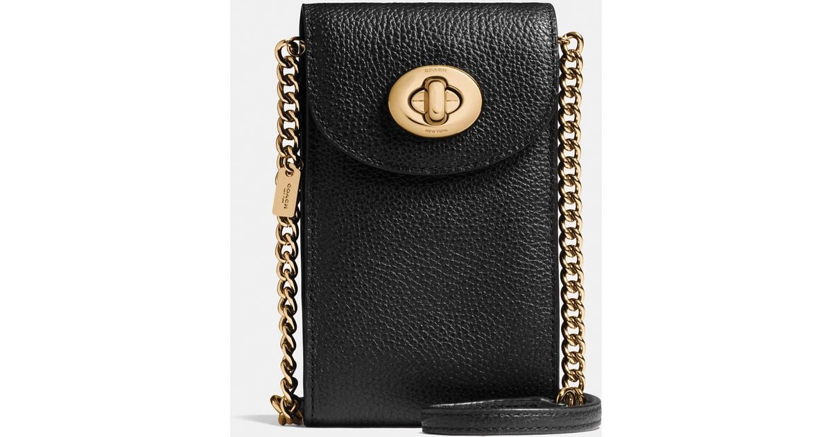 Coach Leather Avery Cell Phone Crossbody Bag | semashow.com