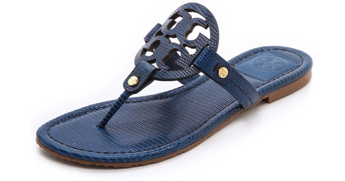Lyst Tory Burch Miller Tejus Print Sandals Newport Navy In Blue Lyst Tory Burch Miller Tejus Print Sandals Newport Navy In Blue