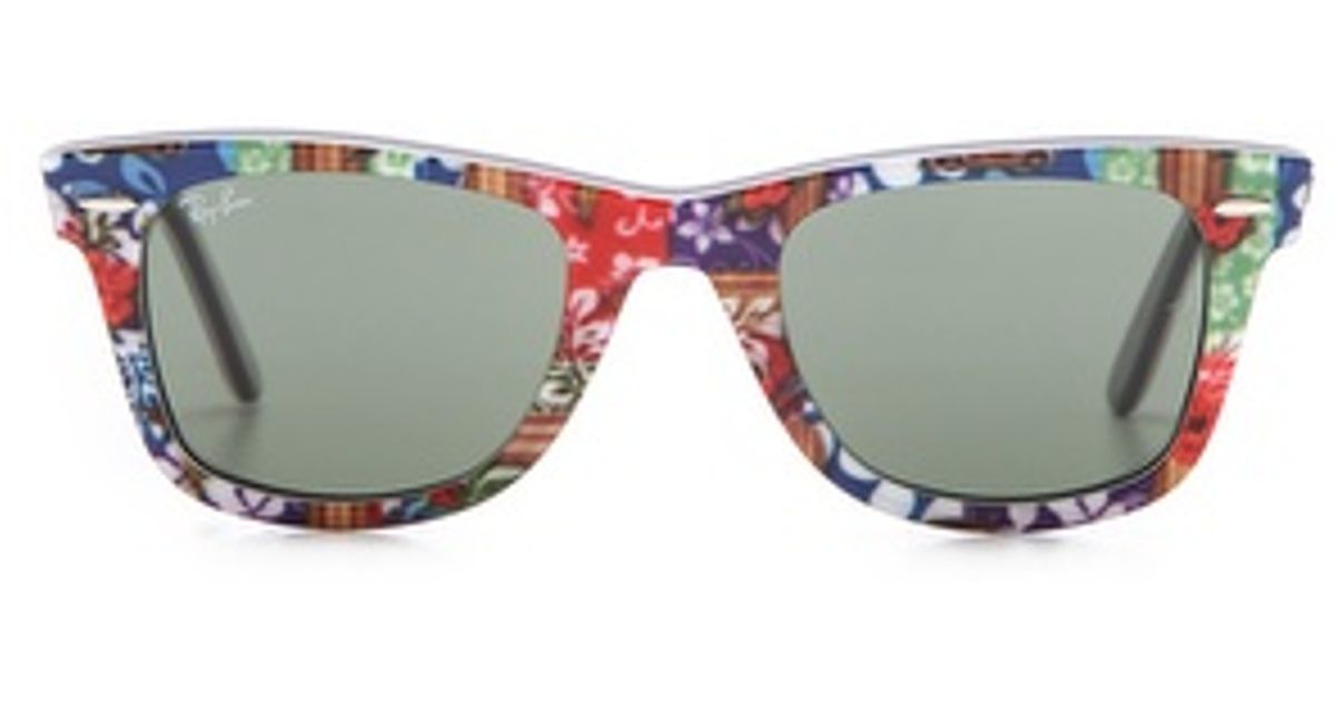 Ray Ban Special Edition Surfs Up Wayfarer Sunglasses Lyst