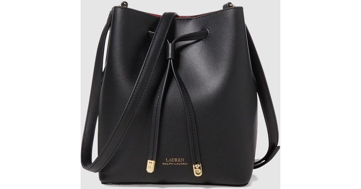 Small Black Leather Bucket Bag | Paul Smith