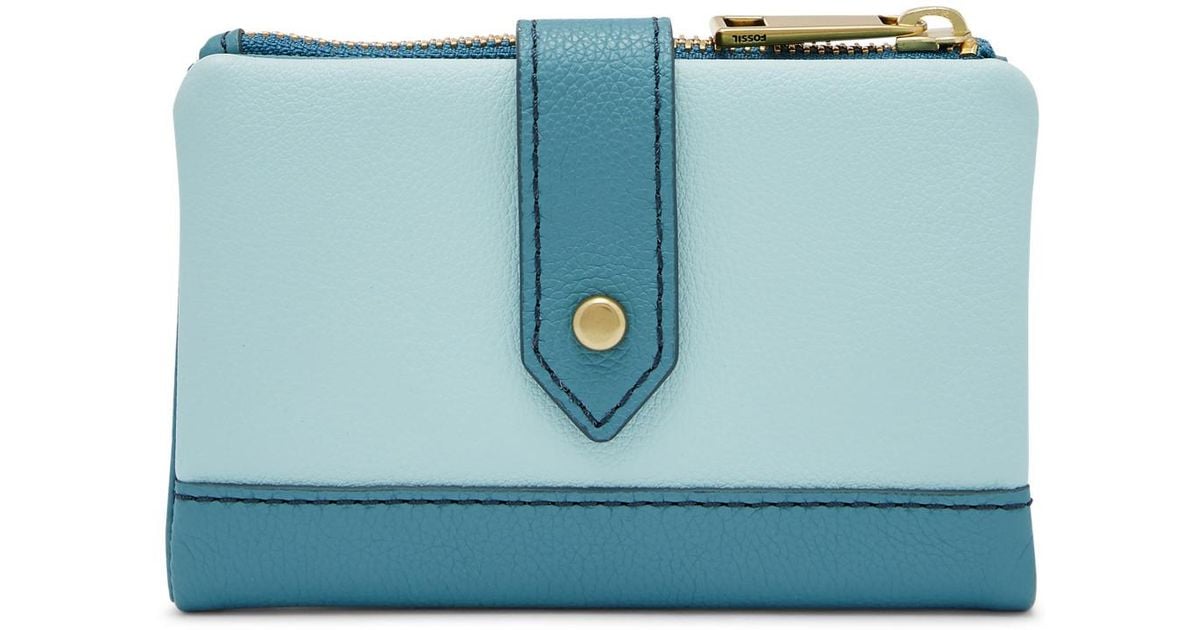 Fossil Lainie Multifunction Wallet Aqua Multi in Blue - Lyst