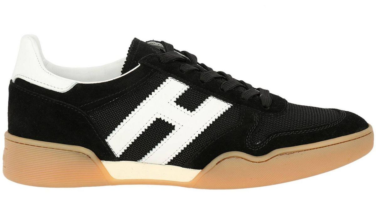 Hogan Leather Men's Sneakers in Black for Men - Lyst