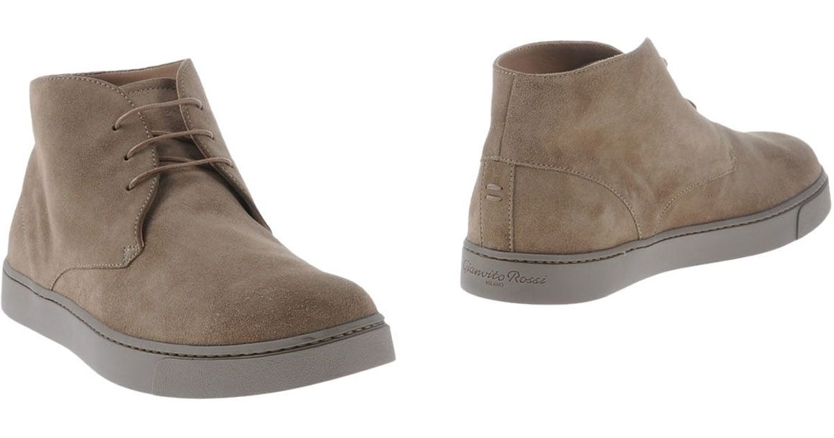 Lyst - Gianvito Rossi Ankle Boots in Natural for Men