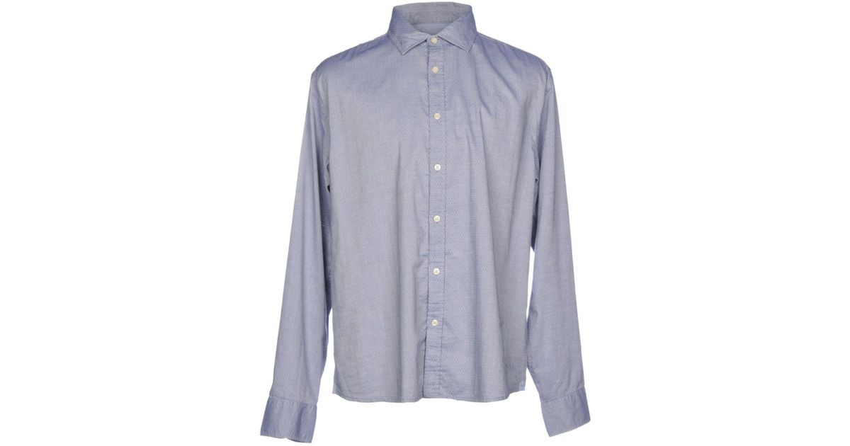 Lyst - AT.P.CO Shirt in Blue for Men