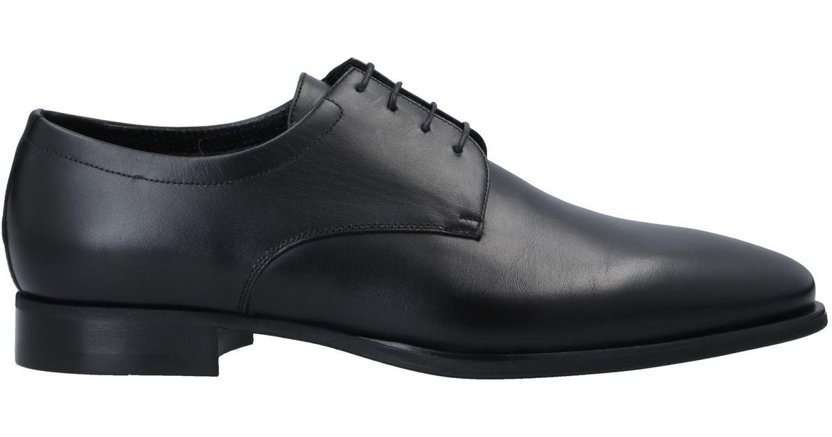 A.Testoni Leather Lace-up Shoe in Black for Men - Lyst