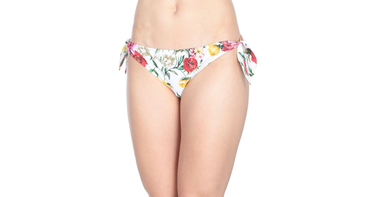 Dolce And Gabbana Synthetic Swim Brief In White Lyst