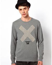 Lyst - Izzue Sweatshirt with Studs in Gray for Men