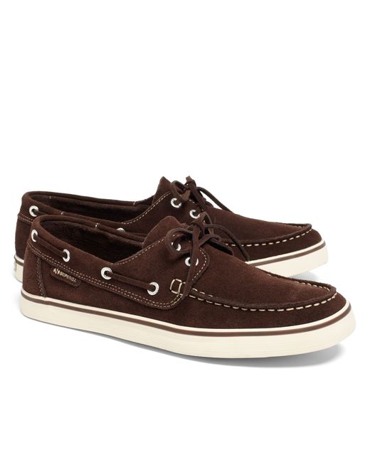 Brooks brothers Superga® Suede Boat Shoes in Brown for Men | Lyst