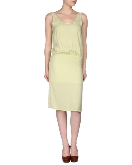 Hotel particulier Knee-length Dress in Green (Light green) - Save 44% ...