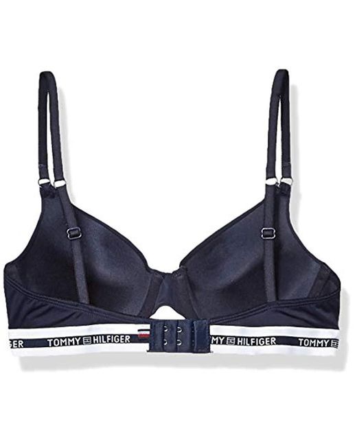 Tommy Hilfiger Basic Comfort Push Up Convertible Underwire Bra in Blue ...