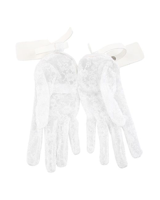 Off-White c/o Virgil Abloh Lace Gloves in White - Lyst
