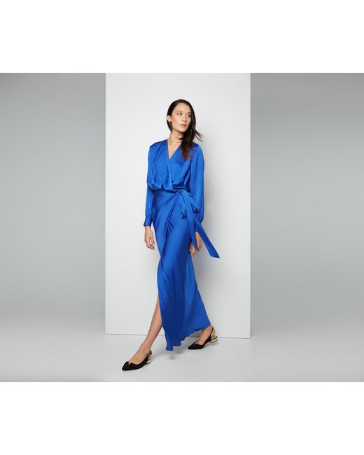 Lyst - Fame & partners Agata Dress in Blue