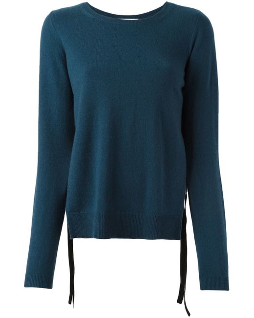 Dorothee schumacher Round Neck Sweater in Blue | Lyst