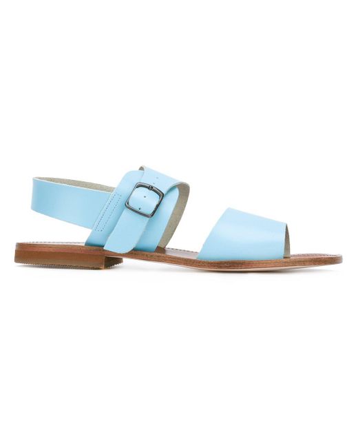 Daniela gregis Single Buckle Sandal in Blue | Lyst