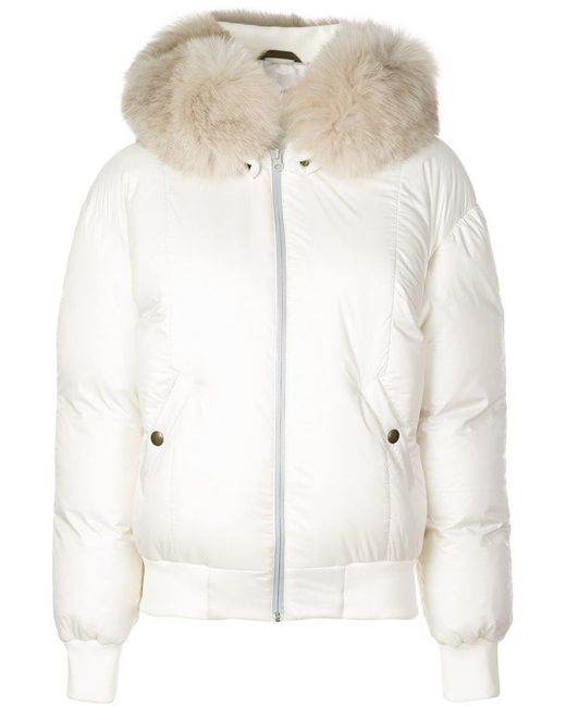 Lyst - Mr & Mrs Italy Short Puffer Jacket in White