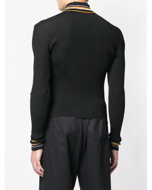 Lyst - Wales Bonner Ribbed Turtleneck Sweater in Black for Men