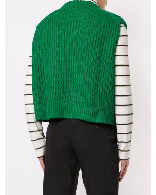 Lyst - CALVIN KLEIN 205W39NYC Sleeveless Sweater in Green for Men