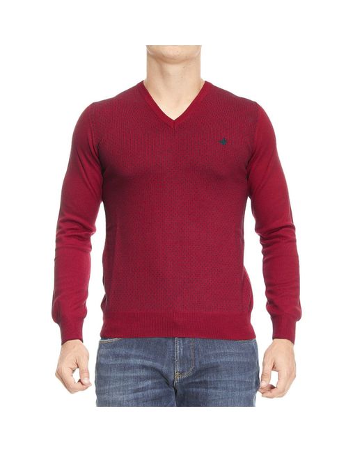 Brooksfield Sweater Man in Red for Men | Lyst