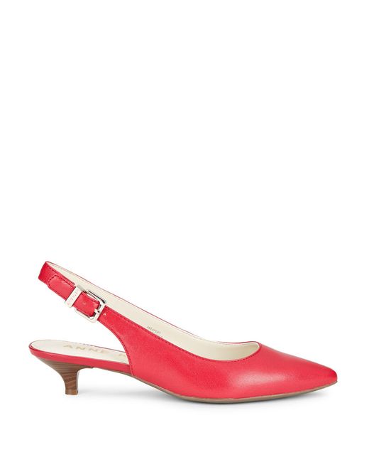 Anne Klein Expert Kitten Heel Slingback Pumps In Pink Lyst