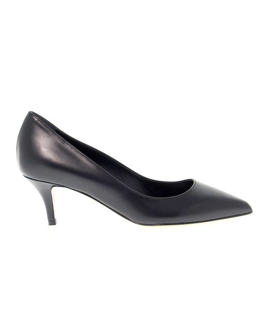 Guido Sgariglia Black Leather Pumps in Black - Lyst