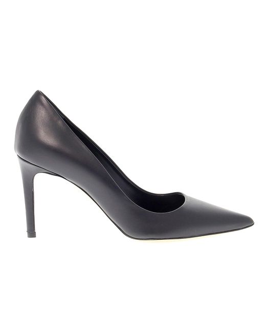 Guido Sgariglia Black Leather Pumps in Black - Lyst