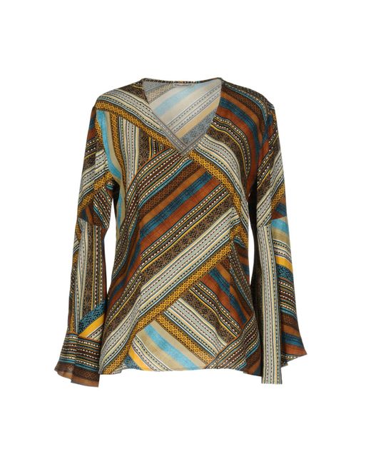 Lyst - Camicettasnob Blouse in Brown