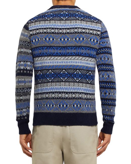 Lyst - Beams Plus Sweater in Blue for Men