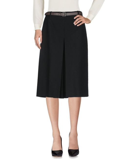 Peserico Knee Length Skirt in Black - Lyst