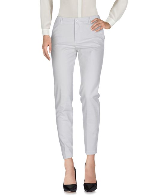 European culture Casual Trouser in Gray | Lyst