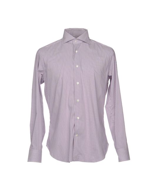 Lyst - Truzzi Shirts in Purple for Men