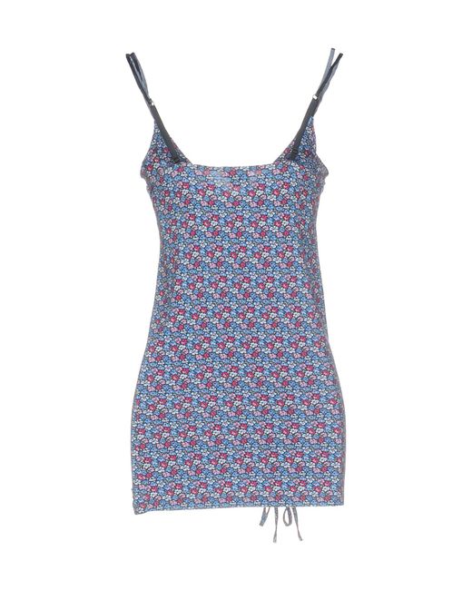 Lyst - Sundek Tank Top in Blue
