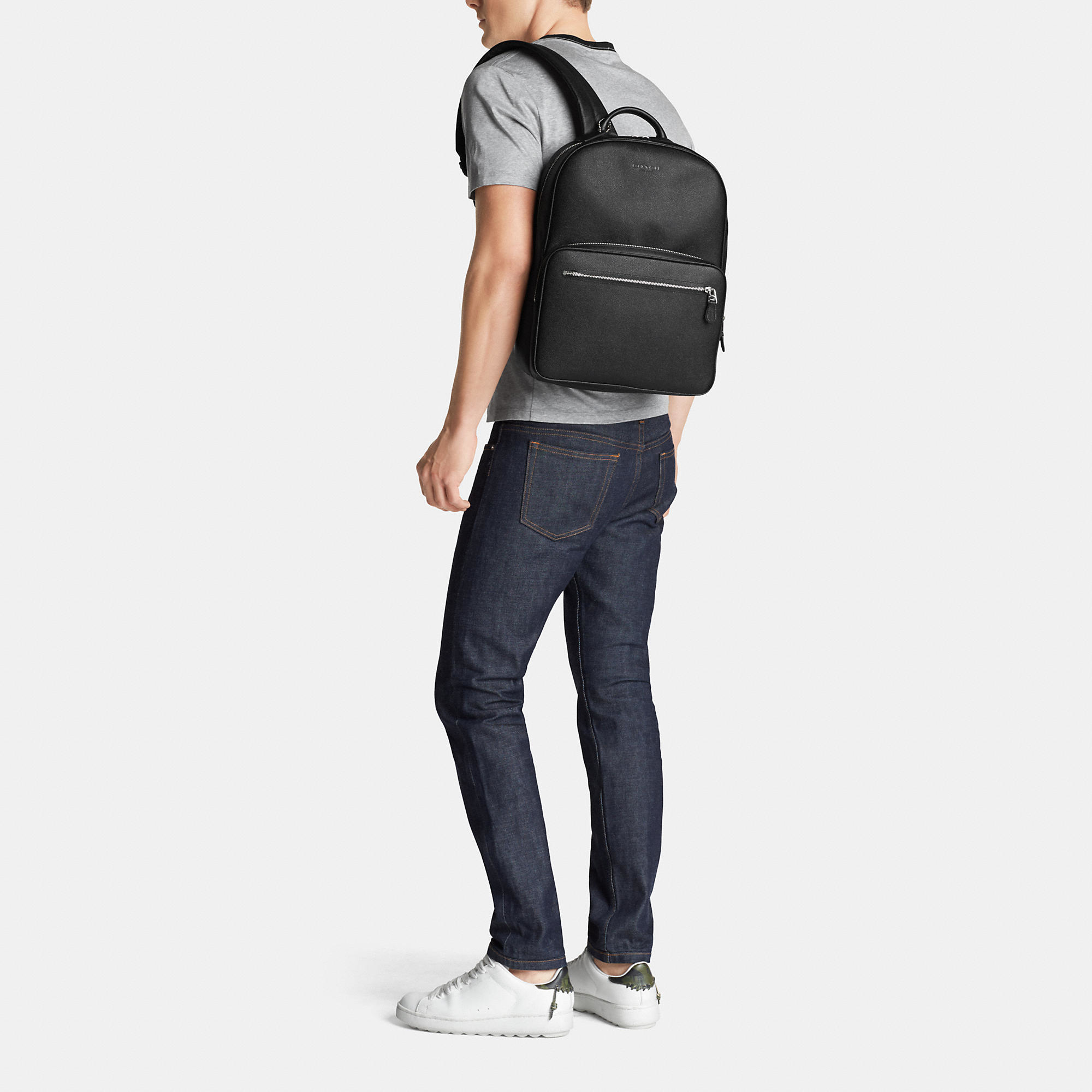 Lyst - Coach Hudson Backpack In Crossgrain Leather in Black for Men
