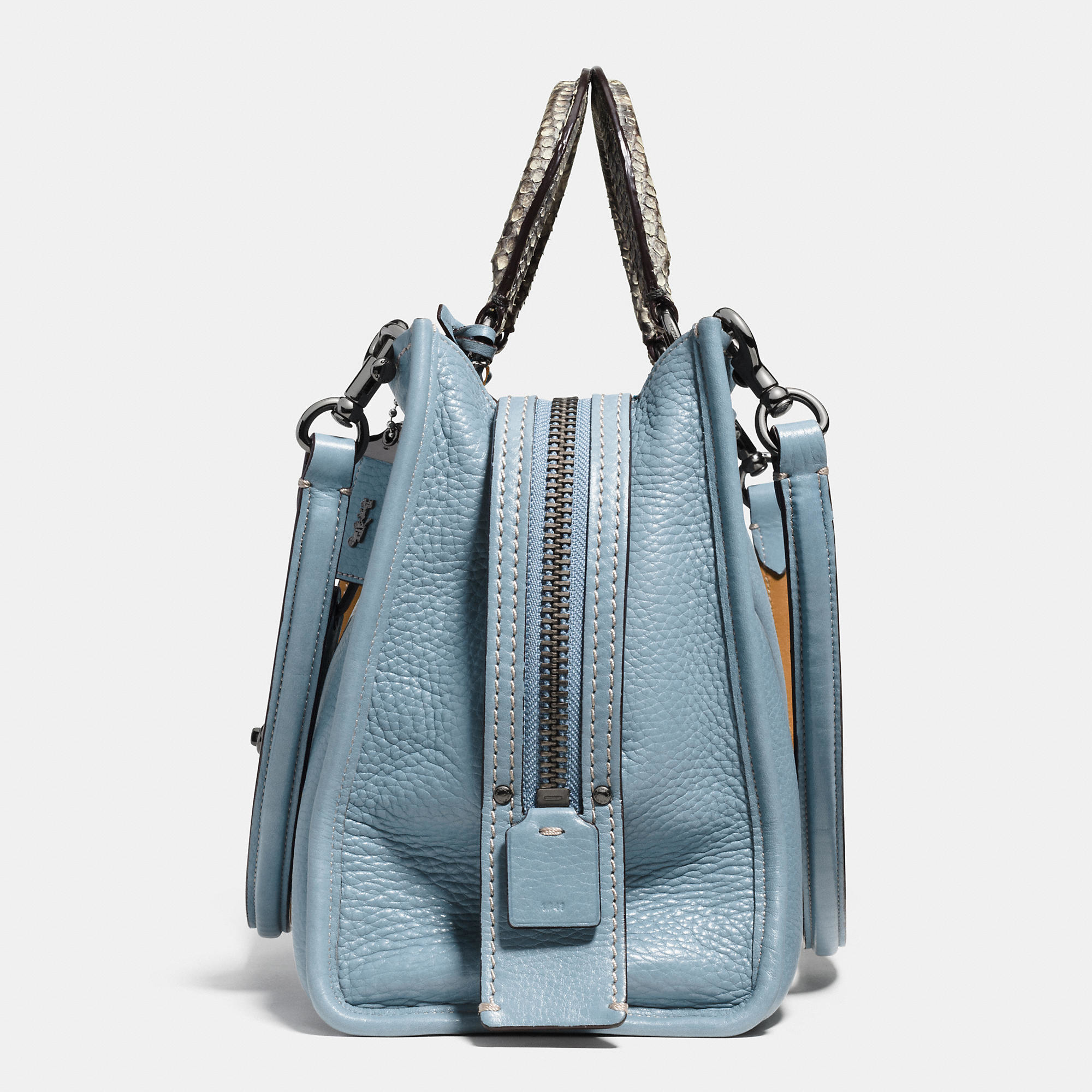 Lyst - Coach Rogue Bag In Colorblock Python in Blue