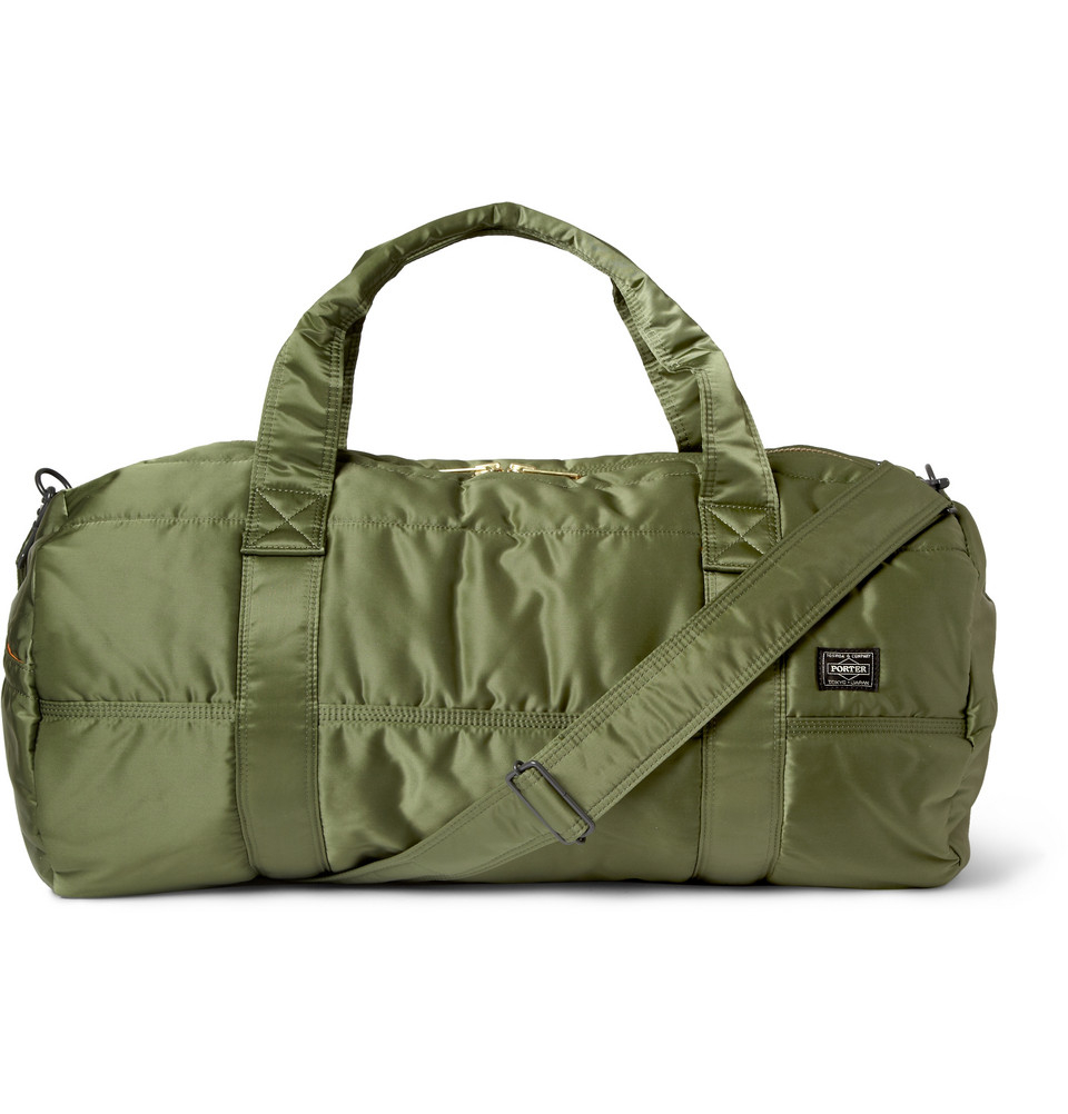 Porter Yoshida & Co Tanker Quilted Satin-Canvas Holdall in Green for ...