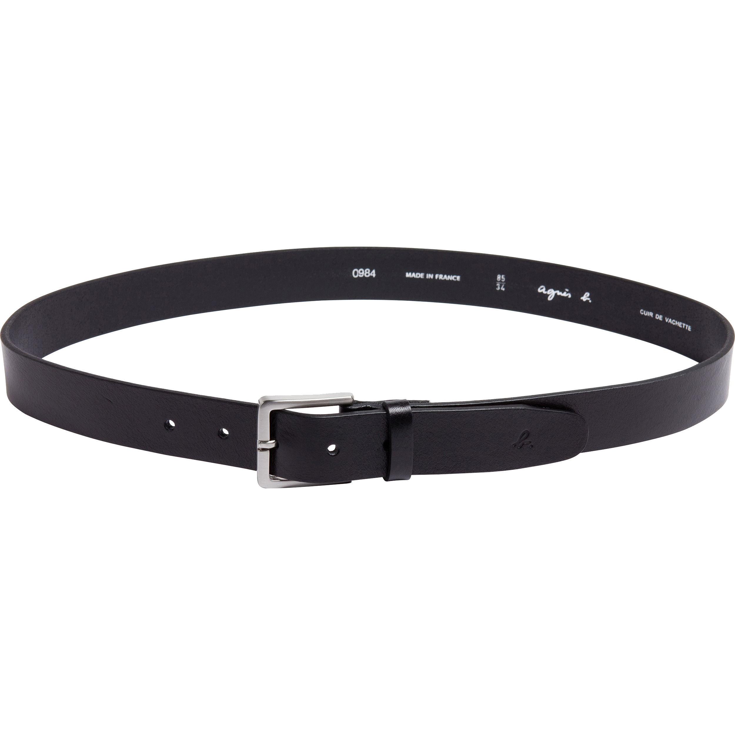 Agnès b. Black Belt Aldo in Black for Men | Lyst