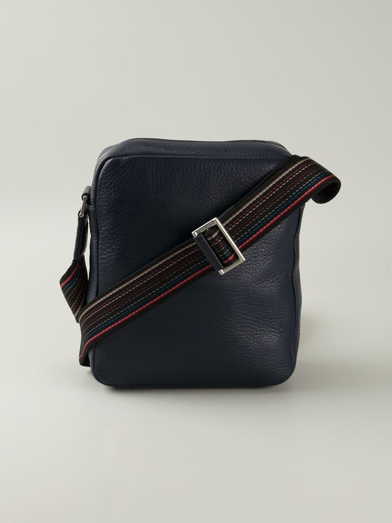 Lyst - Paul Smith Small Messenger Bag in Blue for Men