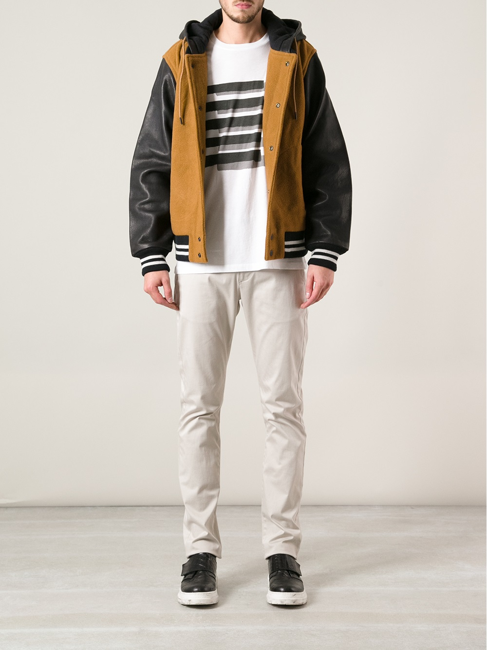 Lyst - Marc By Marc Jacobs Hooded Varsity Jacket in Blue for Men