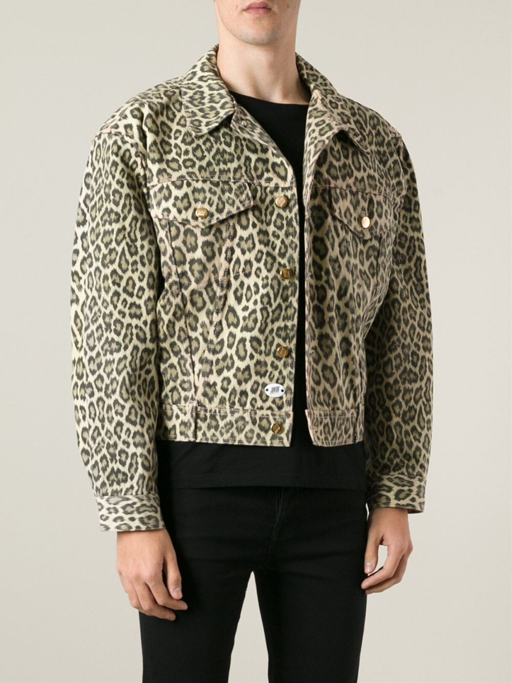 Jean paul gaultier 'junior Gaultier' Leopard Denim Jacket for Men | Lyst