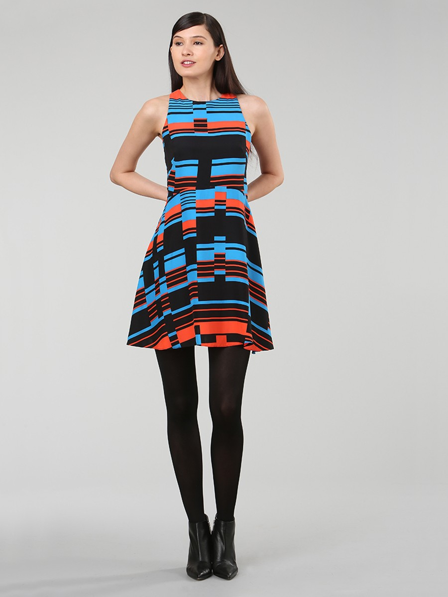 Alice & trixie Chloe Dress in Blue (Electric Blue Broadcast Stripe) | Lyst