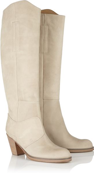 Acne Studios Dusty Beige Pistol Knee Boot in Beige | Lyst