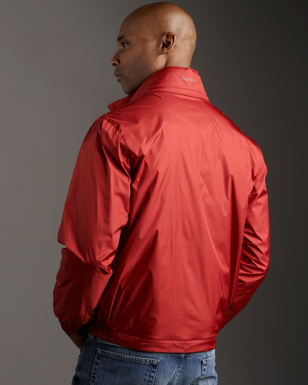 Zegna sport Lightweight Nylon Foldaway Jacket in Red for Men | Lyst