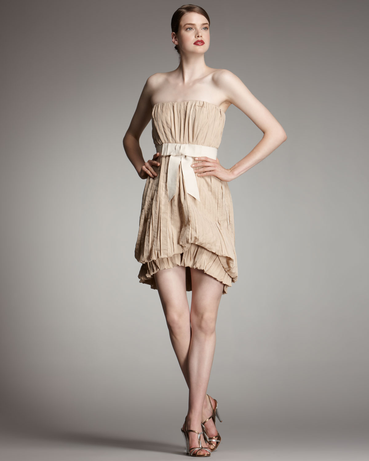 Lyst - Robert Rodriguez Brigitte Cocktail Dress in Natural