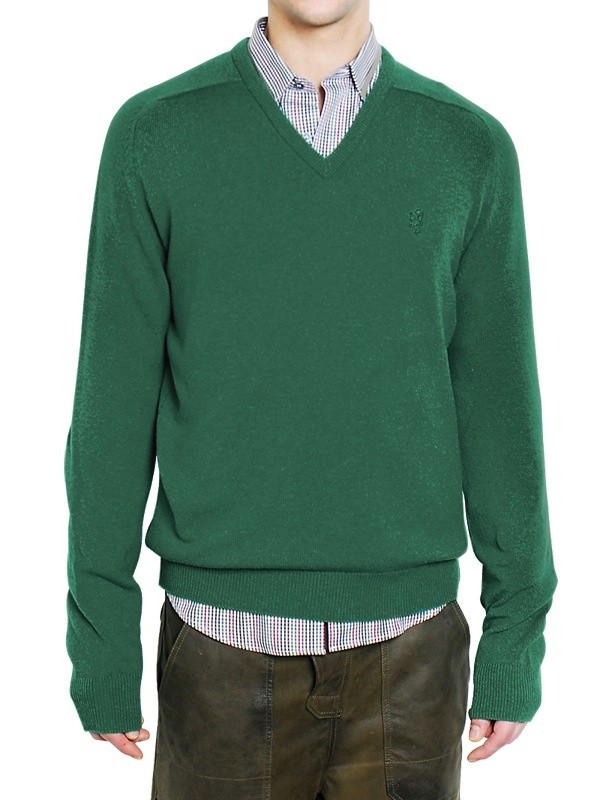Pringle Of Scotland Lambswool Knit Sweater in Green for Men | Lyst