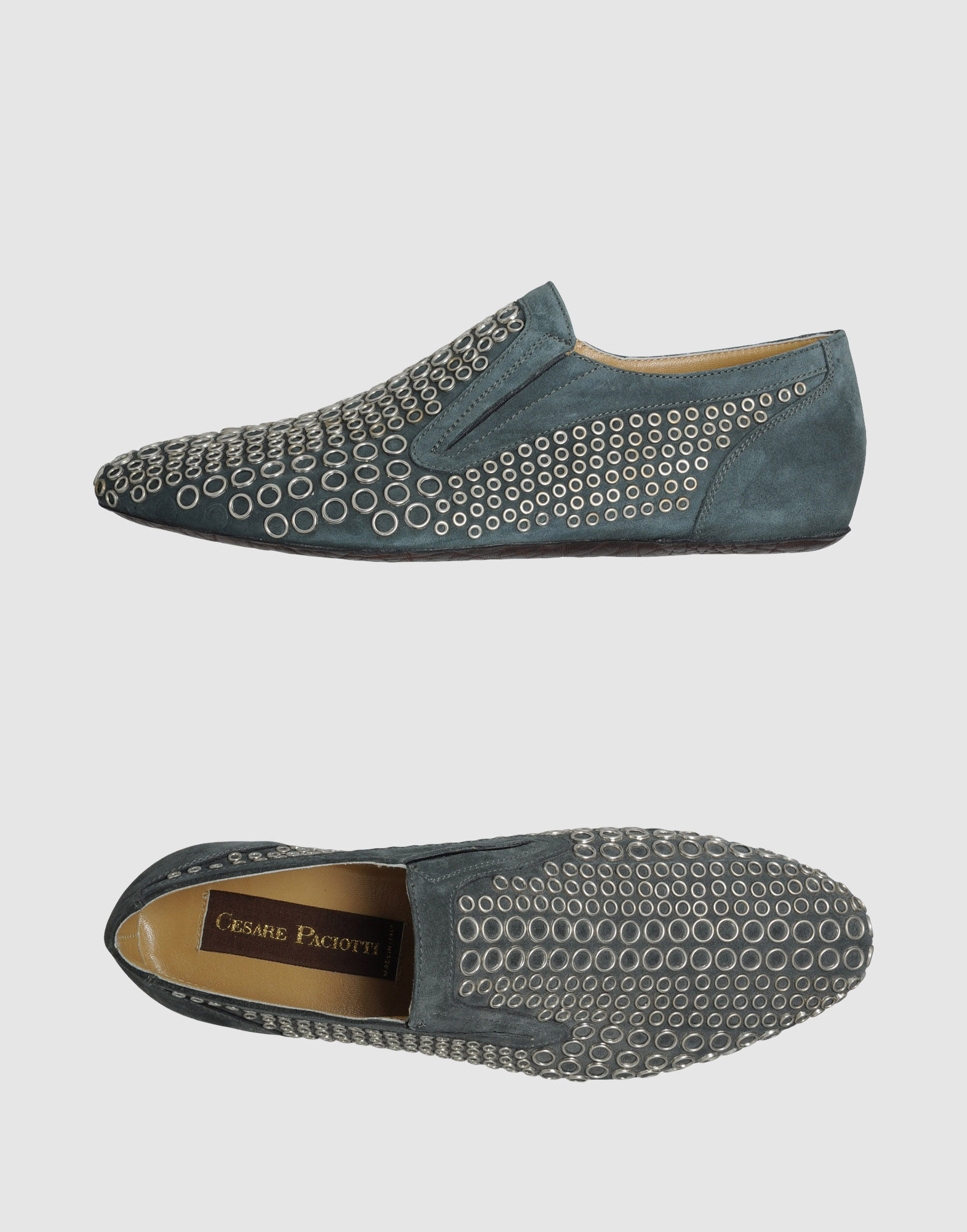 Cesare Paciotti Moccassins in Gray for Men (lead) | Lyst