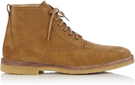 A.p.c. Tobacco Suede Crepe Sole Desert Boots in Brown for Men (tobacco ...
